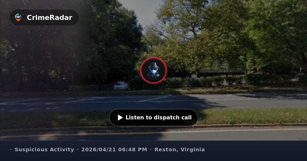 Report of suspicious lights near wooded area, Reston VA | CrimeRadar