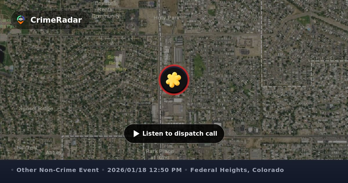 Animal control requested for dog near Elm Ct, Federal Heights CO ...