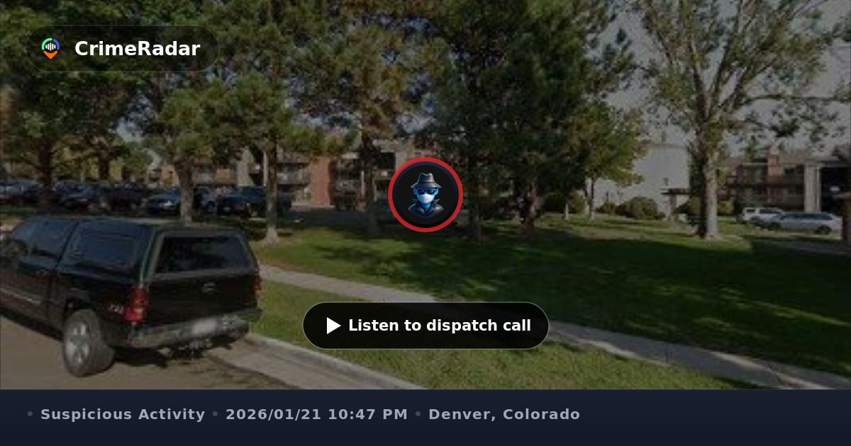 Officers address suspected vehicle issue at apartment complex, Denver ...