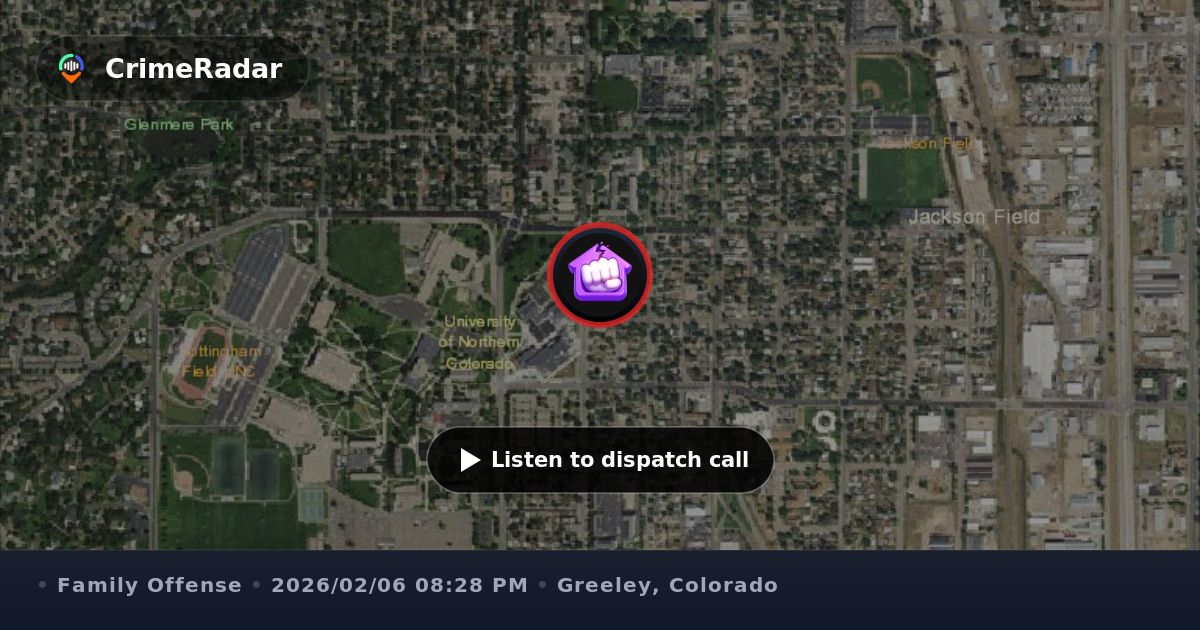 Emergency crews respond to family disturbance near 8th Ave, Greeley CO ...