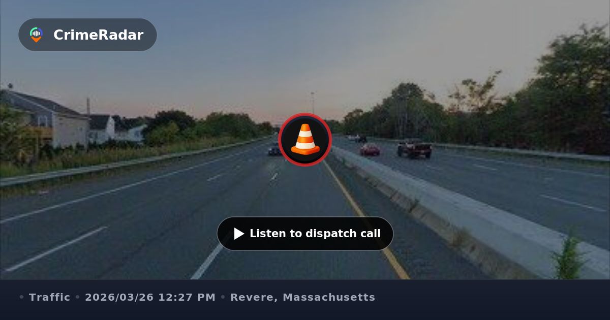Exit ramp sign knocked down on Route 1, Revere MA | CrimeRadar