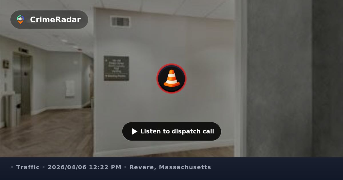 Two-vehicle crash near hotel, tow truck needed, Revere MA | CrimeRadar