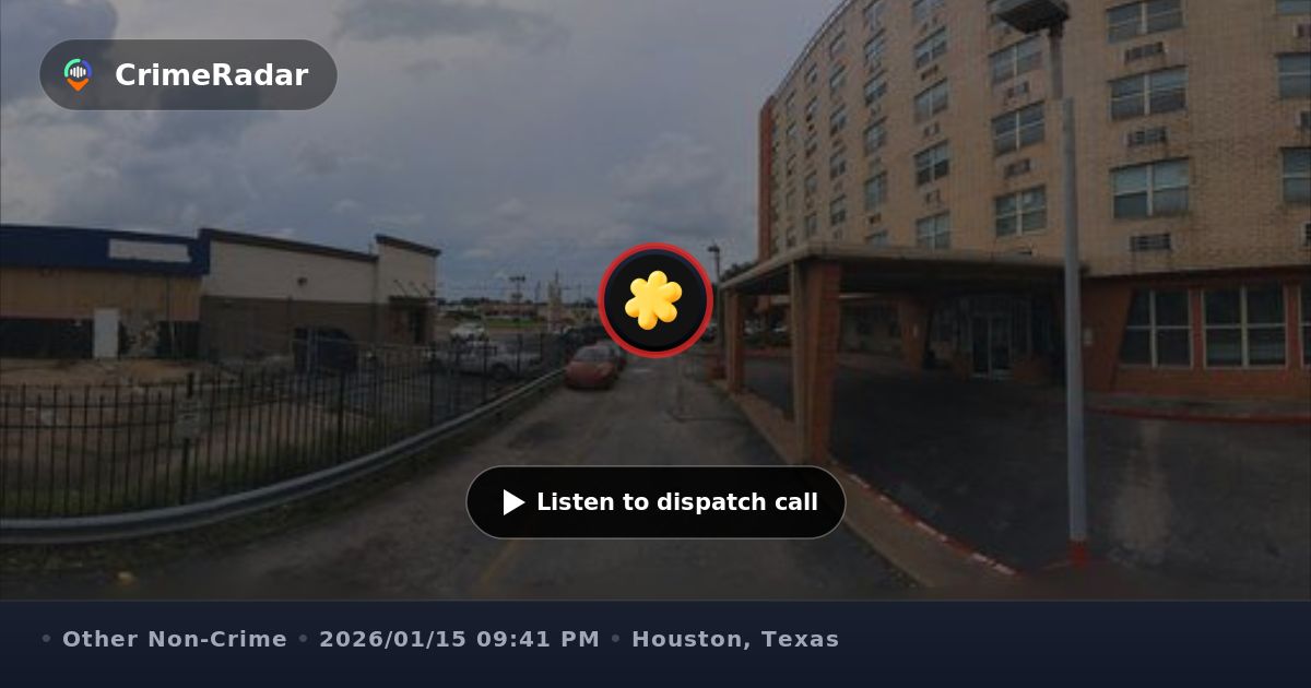 Assistance provided to citizen near East Tidwell Rd, Houston TX ...