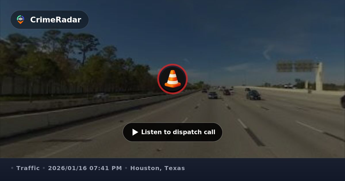 Traffic personnel respond near IH-10 freeway exit, Houston TX | CrimeRadar