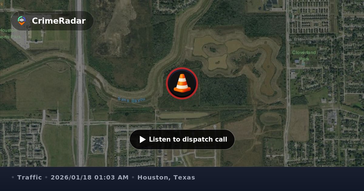 Apparent traffic crash near East Orem Drive, Houston TX | CrimeRadar