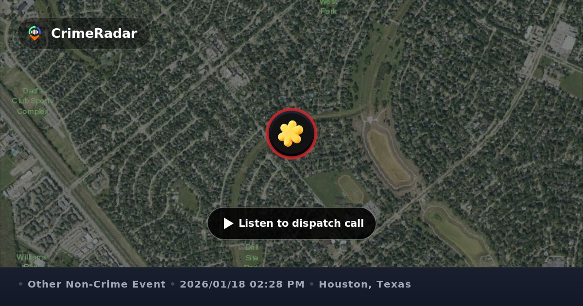 Fire crew assists resident near Chedworth Dr, Houston TX | CrimeRadar