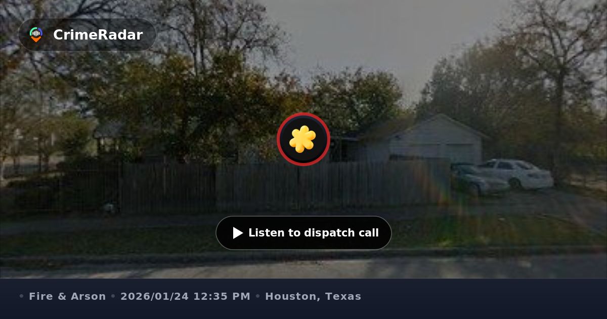 Fire damages home on Vernon St, Houston TX | CrimeRadar