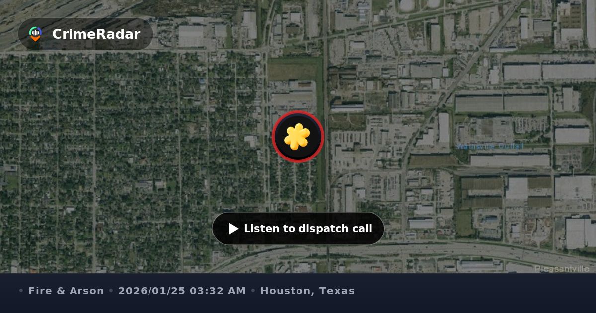 Fire crews respond to apparent illegal burn near East Fwy, Houston TX ...