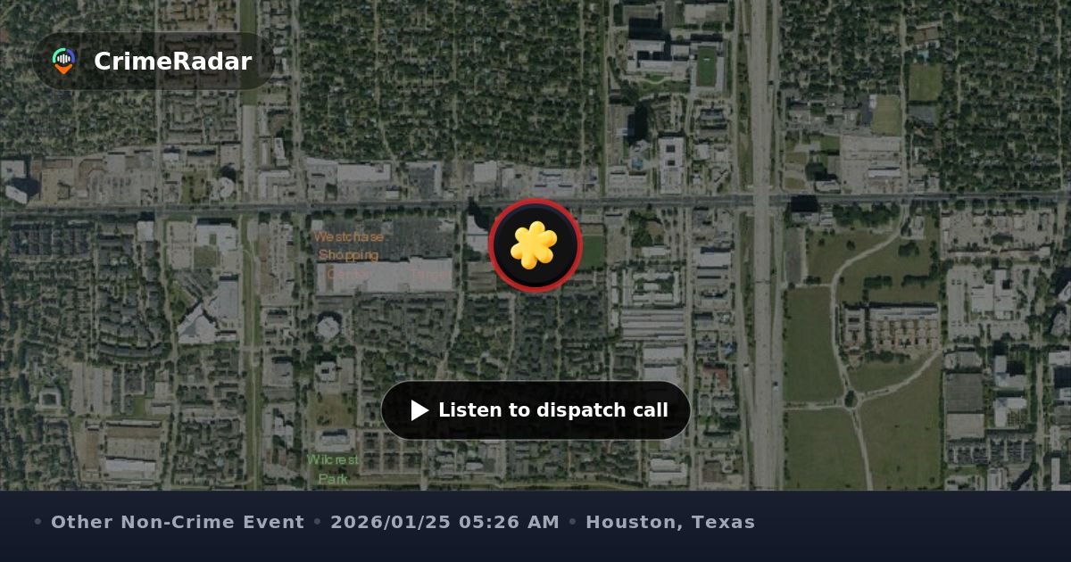Assistance provided to citizen on Richmond Ave, Houston TX | CrimeRadar