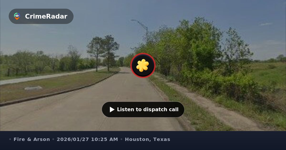 Truck fire near Airport Boulevard, Houston TX | CrimeRadar