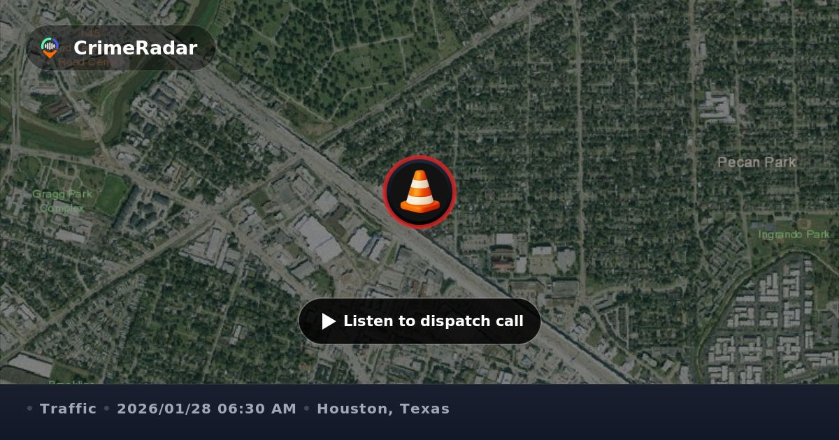 Traffic accident near Gulf Freeway, Houston TX | CrimeRadar