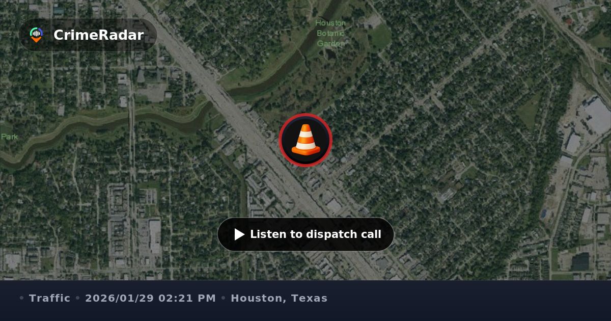 Traffic incident reported near Gulf Freeway, Houston TX | CrimeRadar
