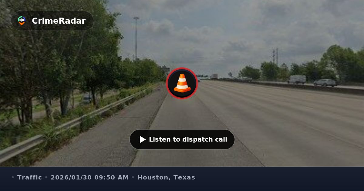Traffic crews respond to crash on IH 45 ramp, Houston TX | CrimeRadar