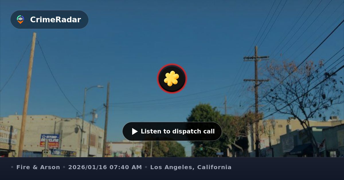 Water flow alarm near West Pico Boulevard, Los Angeles CA | CrimeRadar
