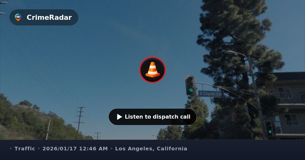 Traffic incident near Barham Blvd, Los Angeles CA | CrimeRadar