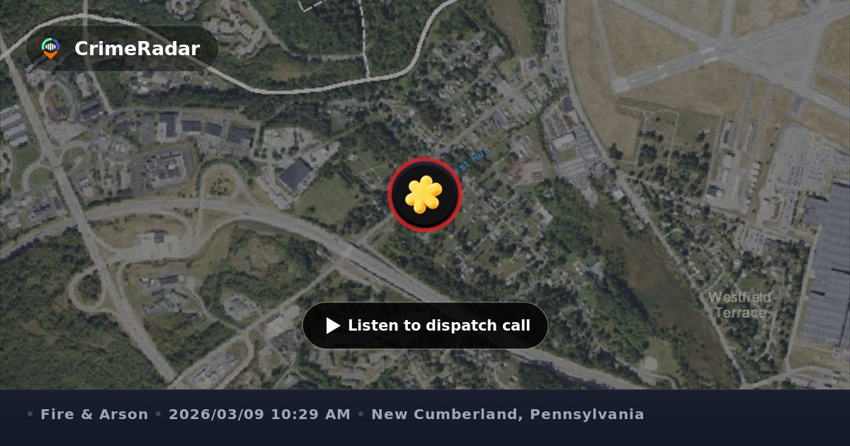 Small outside fire on Weatherstone Drive, New Cumberland PA | CrimeRadar