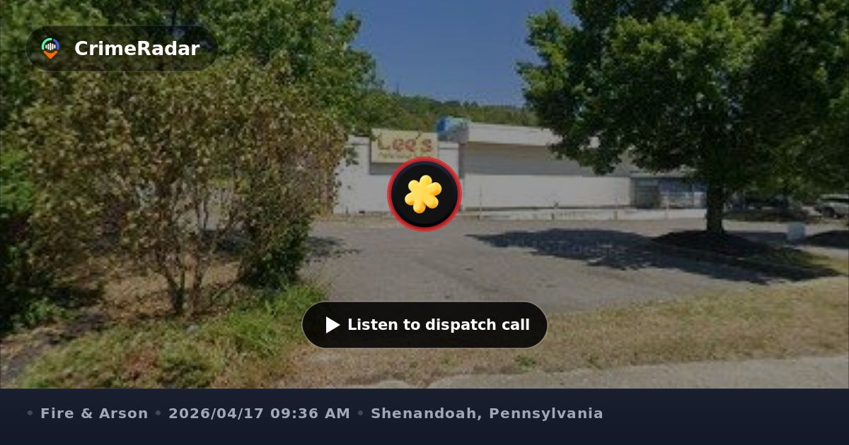 Commercial building fire at Boring Old Foods, Shenandoah PA | CrimeRadar