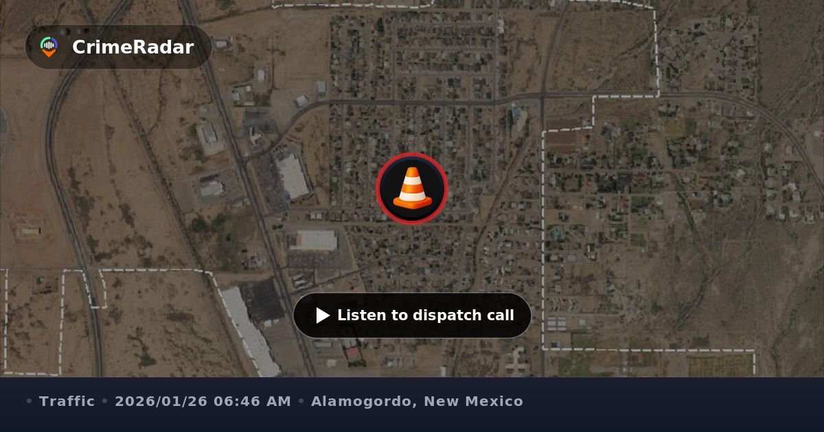 Traffic lights flashing at Mesa Verde and Bypass, Alamogordo NM ...