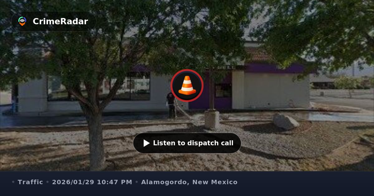 Traffic stop near Panorama Blvd Taco Bell, Alamogordo NM | CrimeRadar