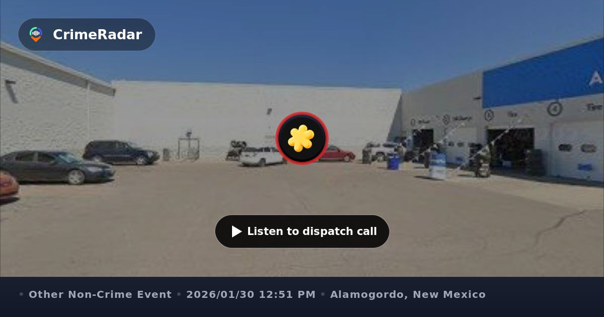 Officers address loose dog near South Walmart, Alamogordo NM | CrimeRadar