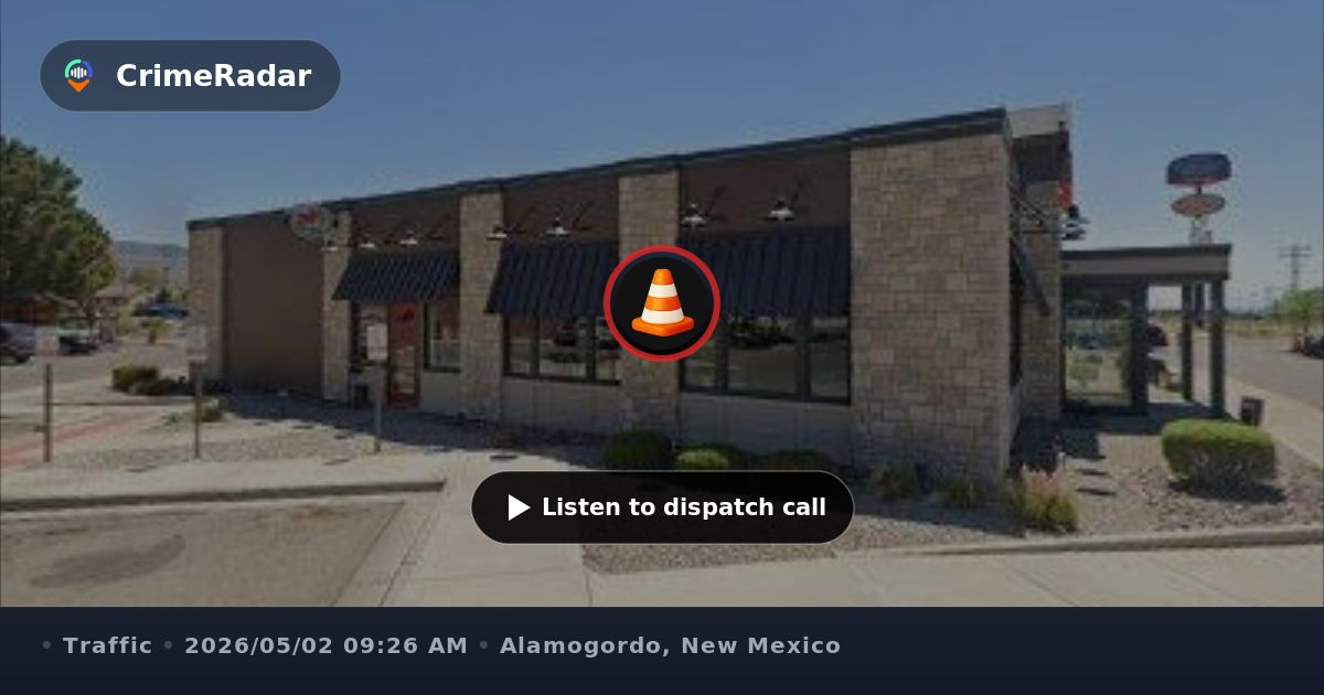 Traffic stop in front of restaurant on Panorama, Alamogordo NM | CrimeRadar