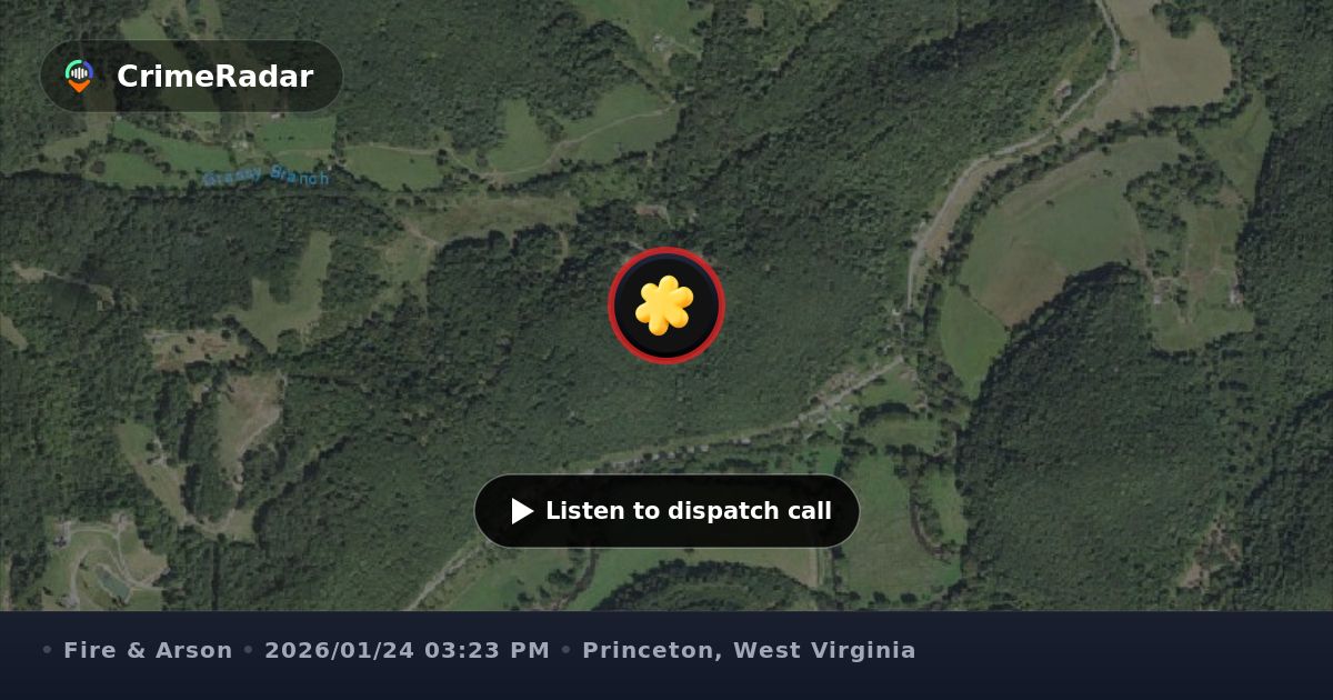 Fire crews battle house fire near Low Water Rd, Princeton WV | CrimeRadar