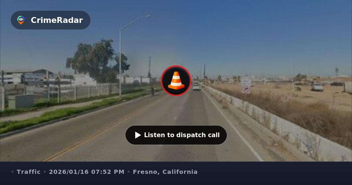 Train collides with vehicle near Golden State Blvd, Fresno CA | CrimeRadar