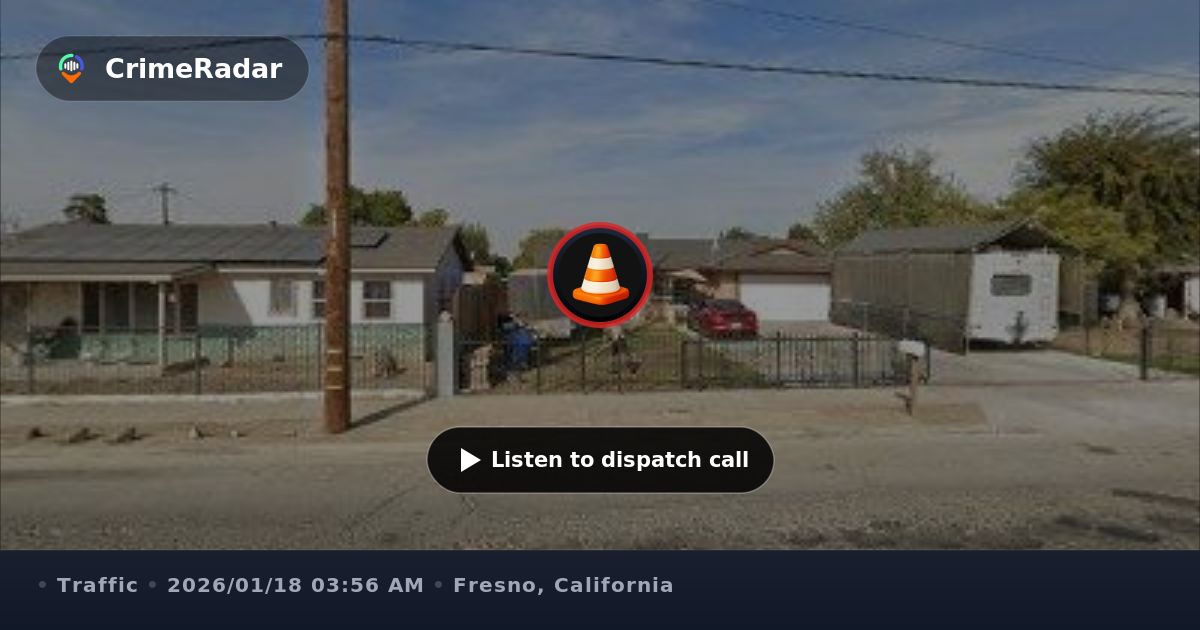 Traffic stop near Jensen Avenue in Fresno, Fresno CA | CrimeRadar
