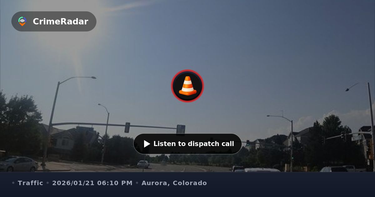 Apparent vehicle crash near East Arapahoe Road, Aurora CO | CrimeRadar