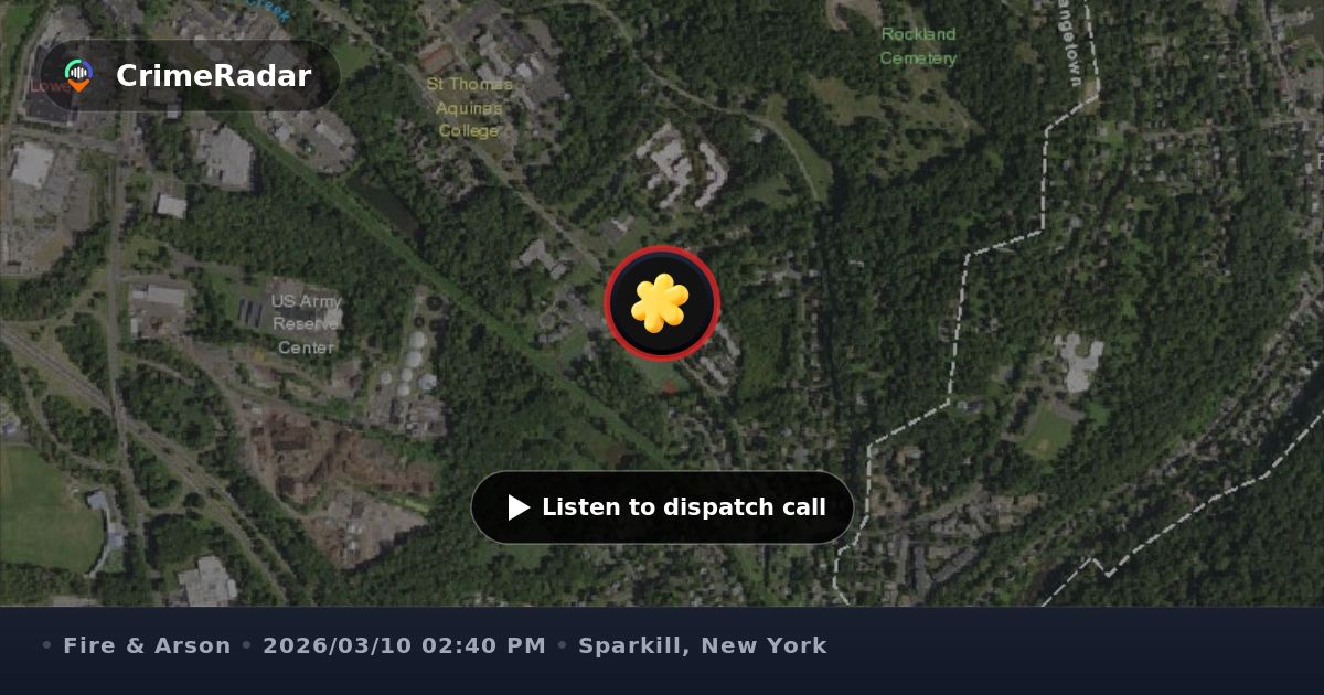Transformer fire at power substation in Sparkill, Sparkill NY | CrimeRadar