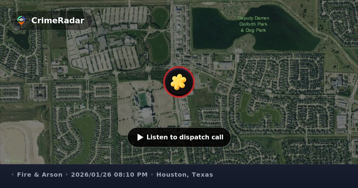 Possible carbon monoxide alarm in Copper Lakes, Houston TX | CrimeRadar