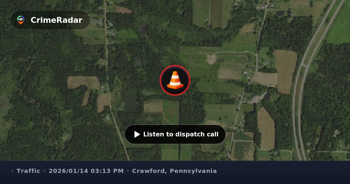 Vehicle crash with fire near Knapp and Mosiertown roads, Crawford ...