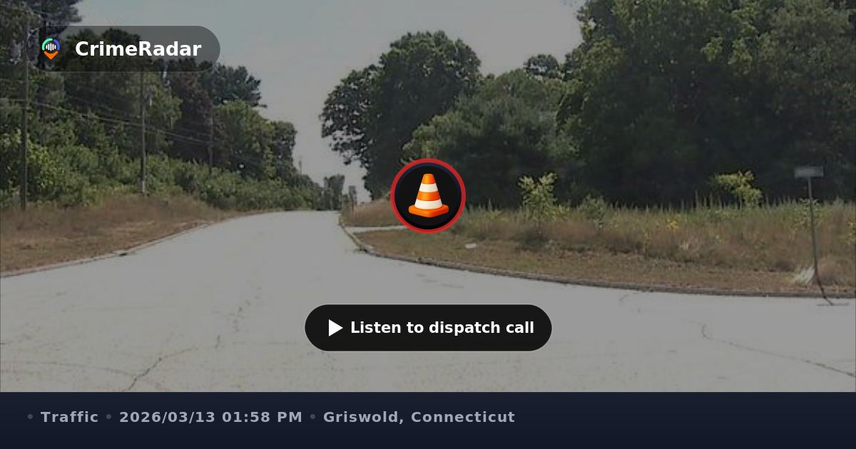 Two-car crash at Route 201 and Norman Road, Griswold CT | CrimeRadar
