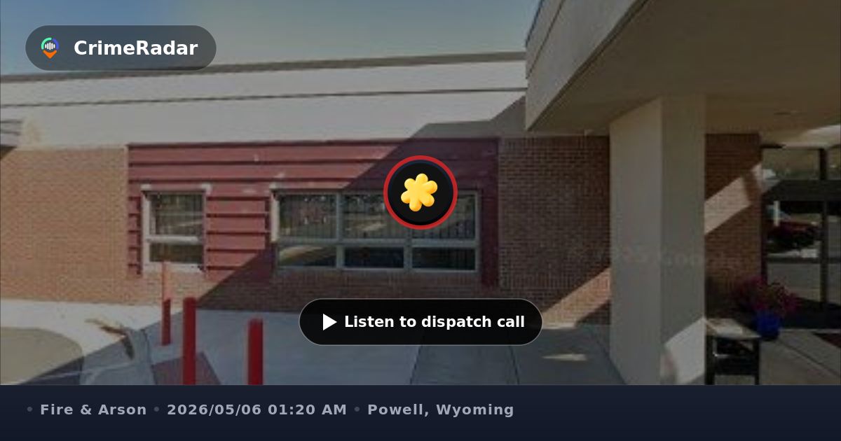 Fire alarm in Powell Valley Healthcare basement, Powell WY | CrimeRadar