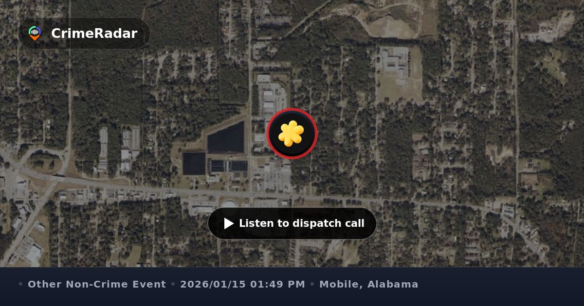 Fire crew assists with public call on Tulane Dr, Mobile AL | CrimeRadar