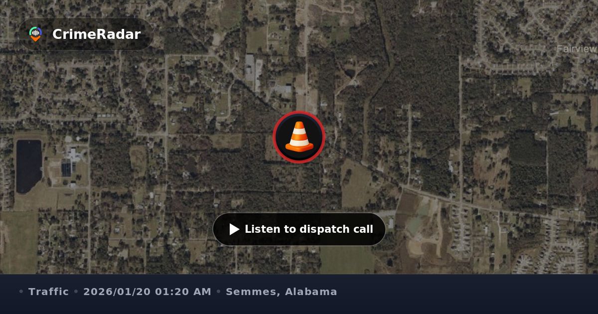 Traffic unit responds to apparent crash near Howells Ferry Rd, Semmes ...