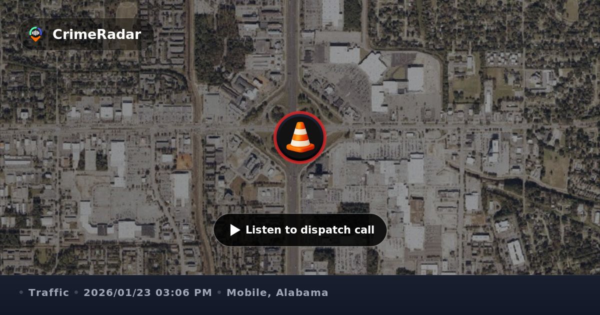 Collision near Airport Boulevard and I-65 ramp, Mobile AL | CrimeRadar