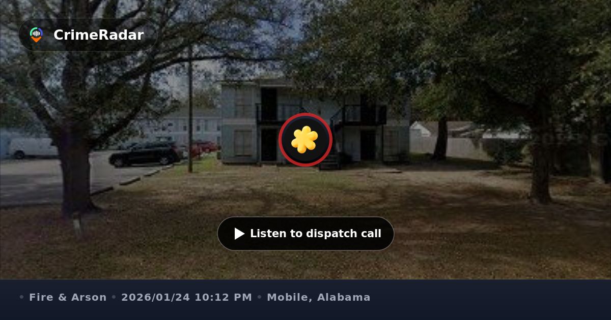 Fire alarm checked near Calhoun Road, Mobile AL | CrimeRadar