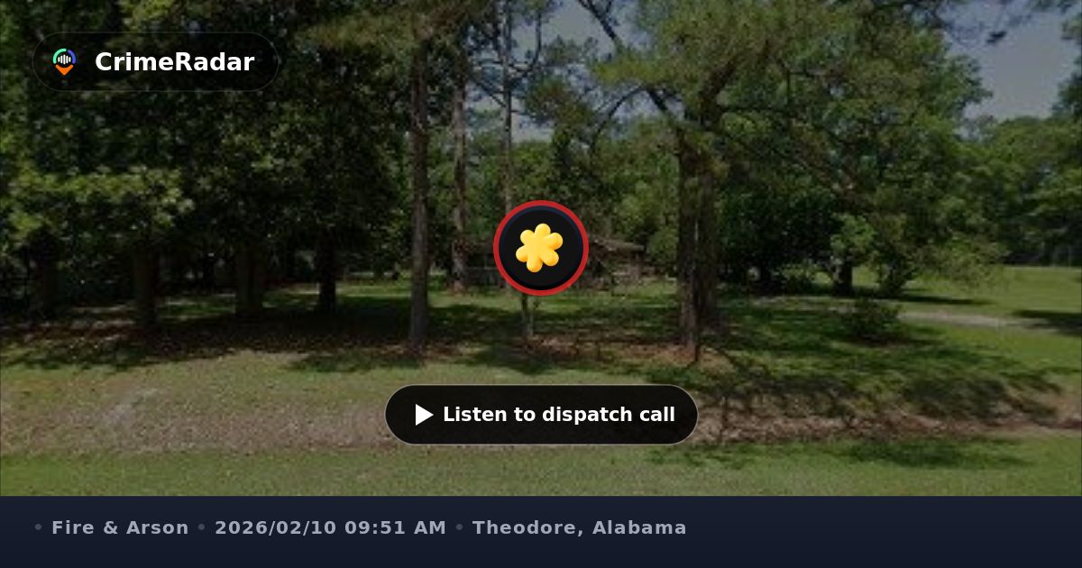 Residential fire on Pioneer Road in Theodore, Theodore AL | CrimeRadar