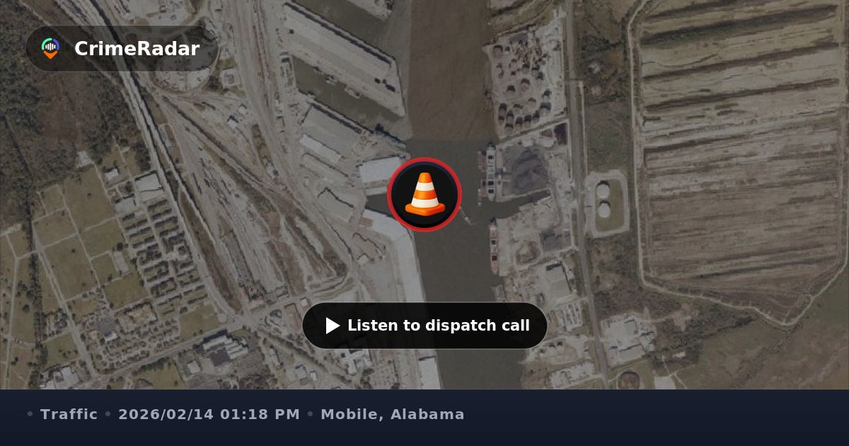 Wreck reported near Alabama State Docks, Mobile AL | CrimeRadar