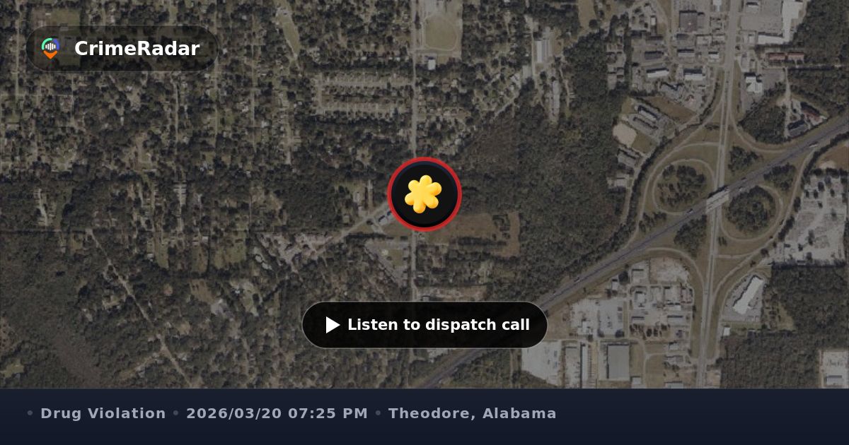 Person with drug overdose on Carol Plantation Road, Theodore AL ...