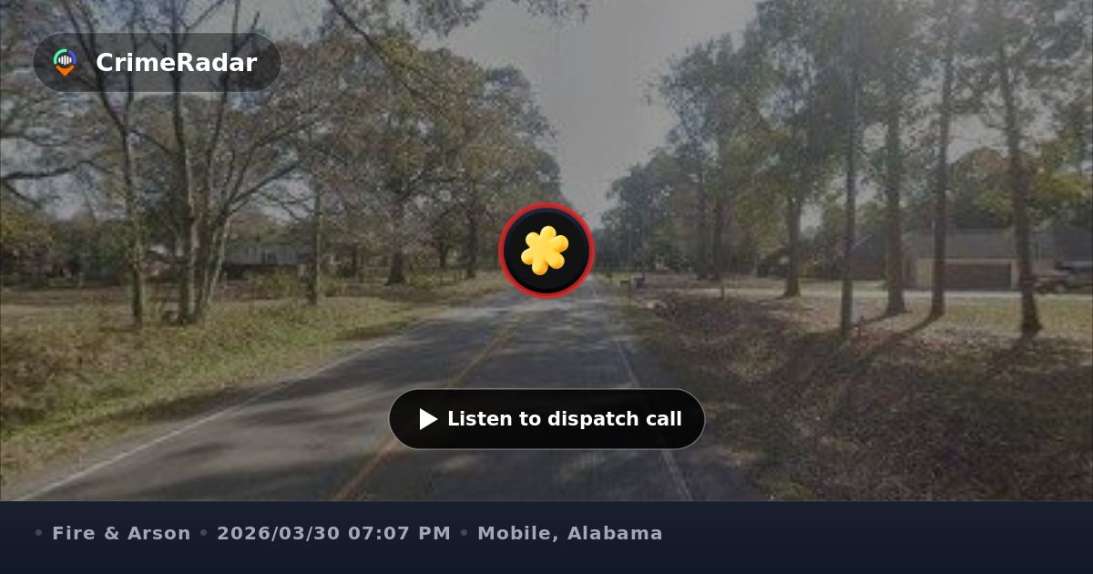 Crews respond to incident near Lott Road trailer park, Mobile County AL ...