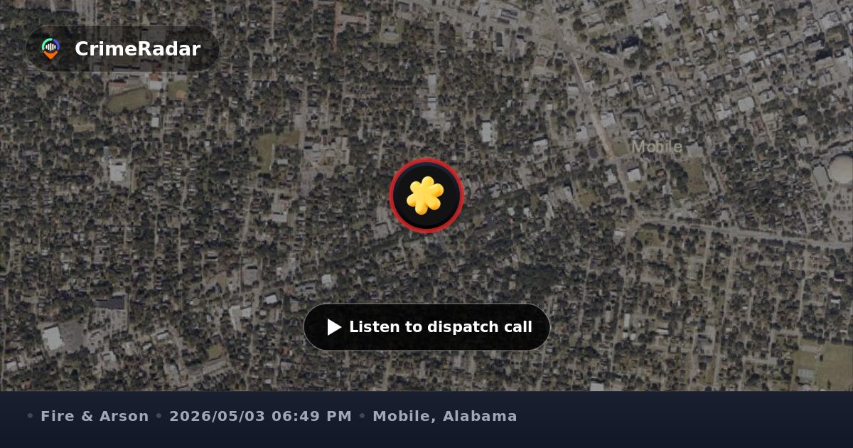 Smoke investigation on Church Street, Mobile AL | CrimeRadar