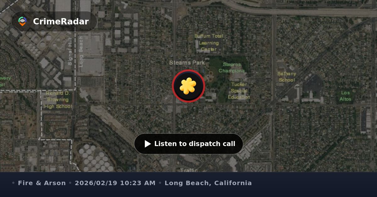 Fire alarm with water flow at consignment store, Long Beach CA | CrimeRadar