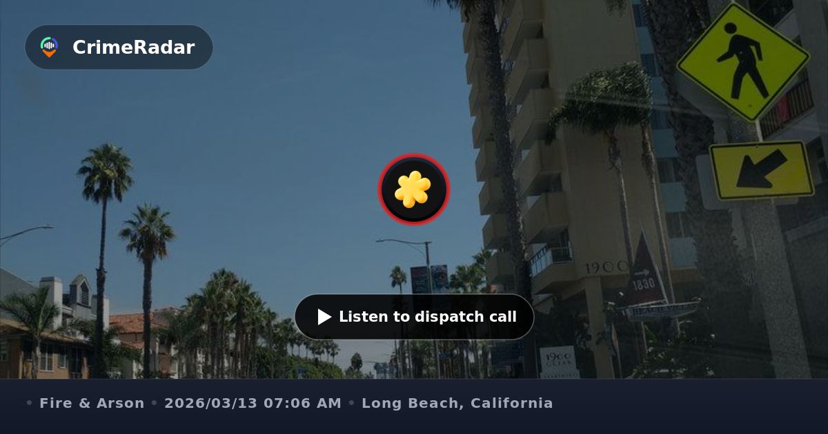 Illegal fire on beach near Hermosa and Ocean, Long Beach CA | CrimeRadar