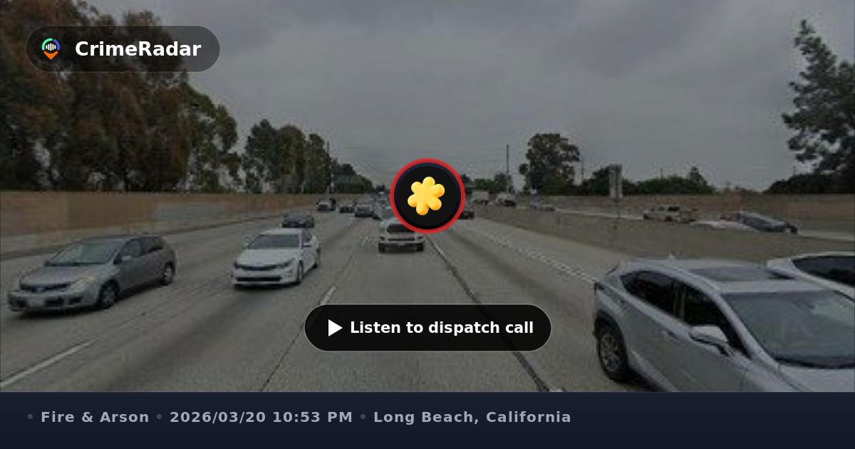 Small brush fires along eastbound 91 near Cherry, Long Beach CA ...