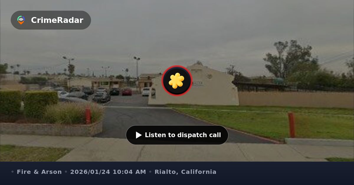 Fire alarm at school on North Maple Avenue, Rialto CA | CrimeRadar