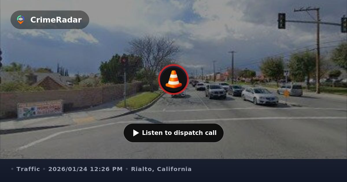 Second traffic collision near Baseline and Cedar, Rialto CA | CrimeRadar