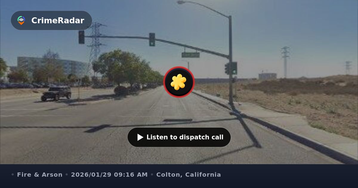 Firefighters contain power pole blaze on Pepper Ave, Colton CA | CrimeRadar