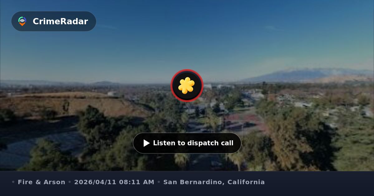 Bathroom outbuilding fire at Perris Hill Park, San Bernardino CA ...